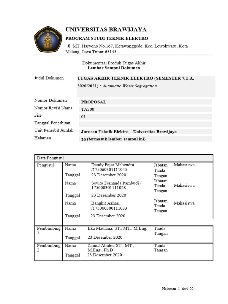 TA 200 - Automatic Waste Segregation | PDF | Computers