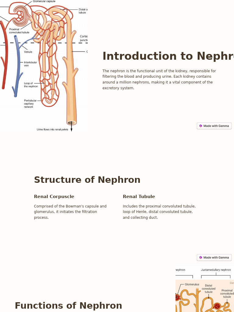 Introduction To Nephron | PDF