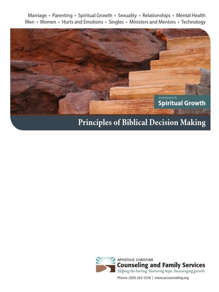 Principles of Biblical Decision Making | PDF | Wisdom | Faith