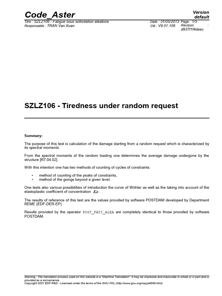 Code - Aster: SZLZ106 - Tiredness Under Random Request | PDF