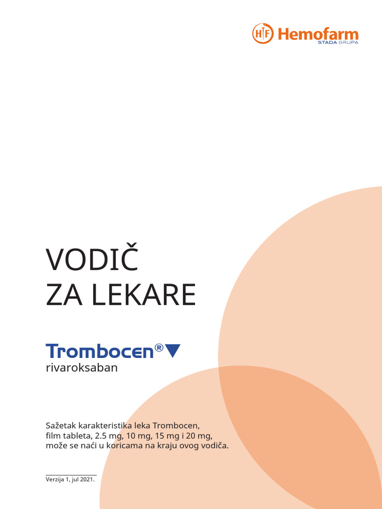 Trombocen Vodic Za Lekare | PDF