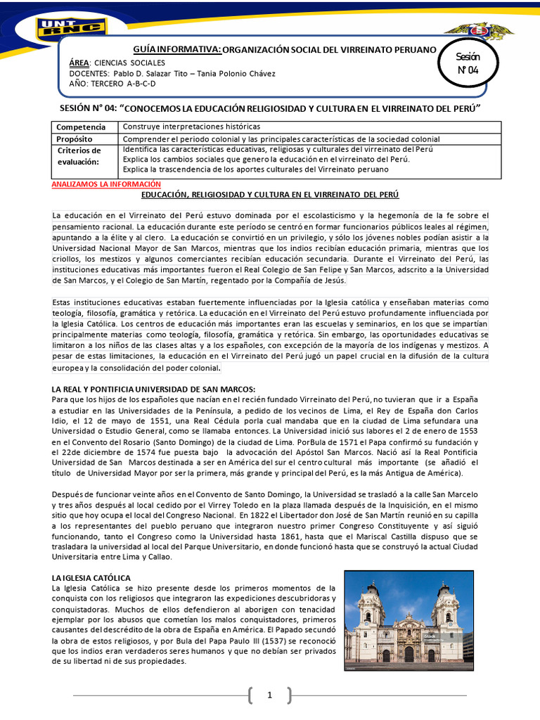 Material Sesion N°4 - 3° CCSS | PDF