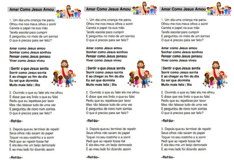 Amar Como Jesus Amou - Imprimir | PDF
