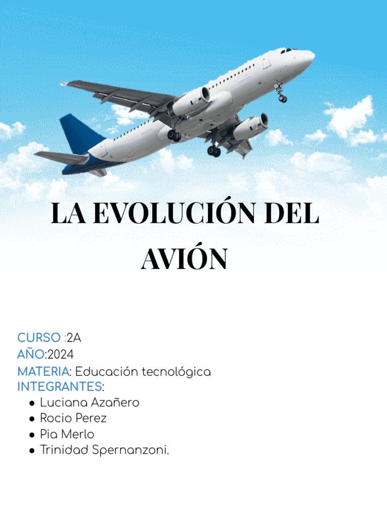 La Evolucion Del Avion | PDF