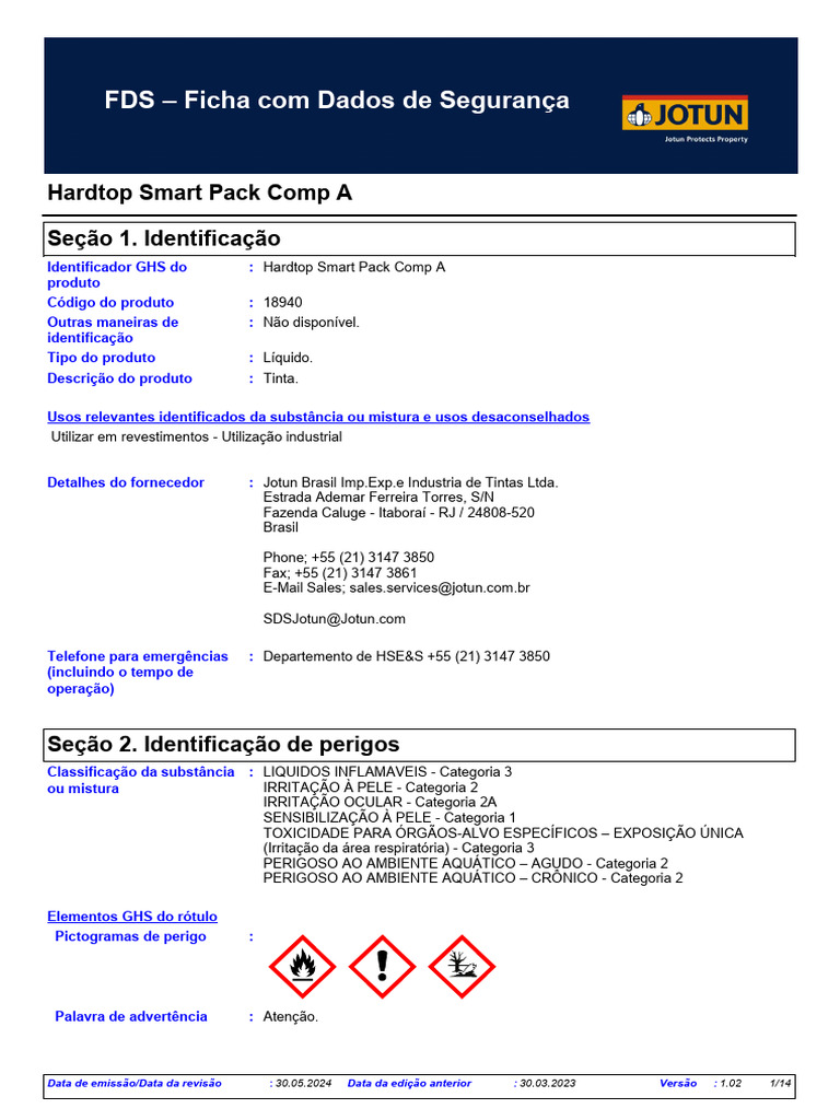 SDS 18940 Hardtop Smart Pack Comp A Por BR | PDF