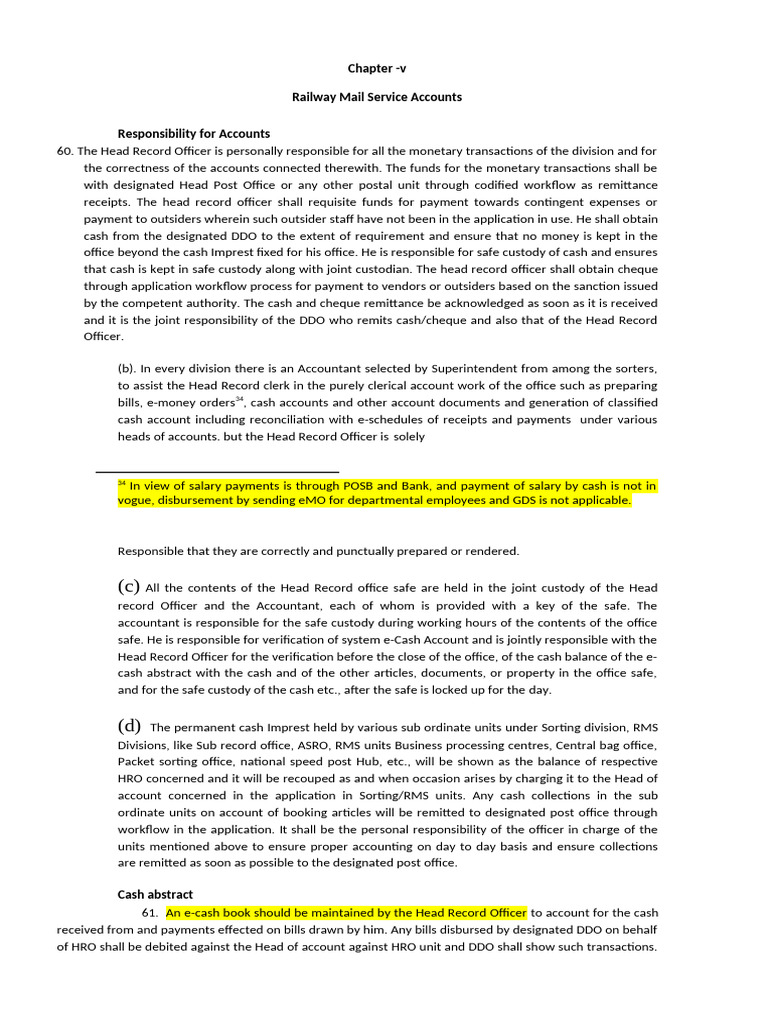 Chap 5 Rly MSA FHB VOL 2 | PDF