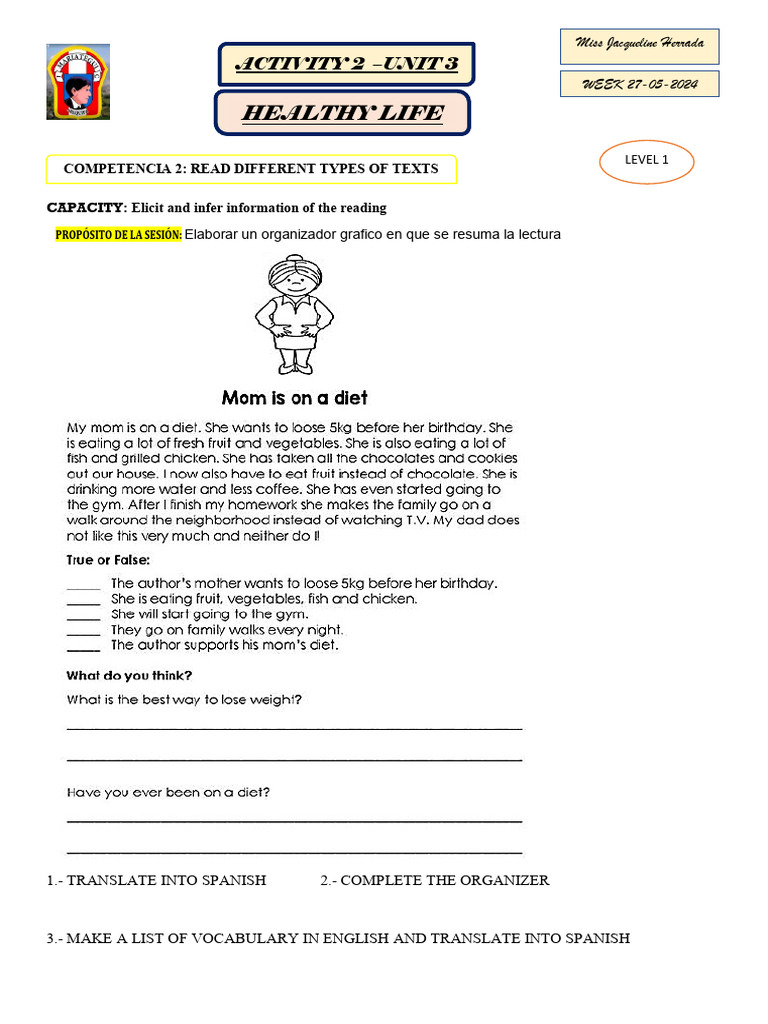 Act 2 Unit 3 Level 1 | PDF