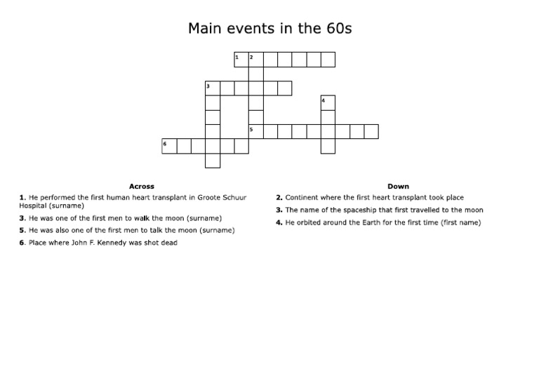 Crossword Worksheet | PDF