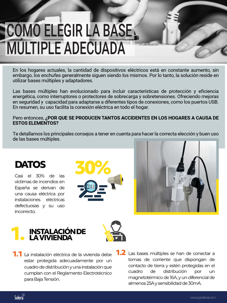 Dip-Buen Uso Bases Multipls | PDF | Cableado eléctrico | Electricidad