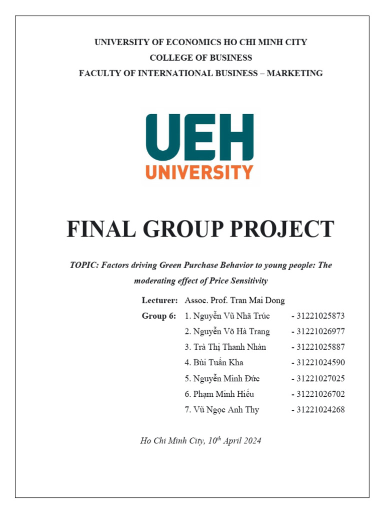 Group 6 Final Group Project | PDF
