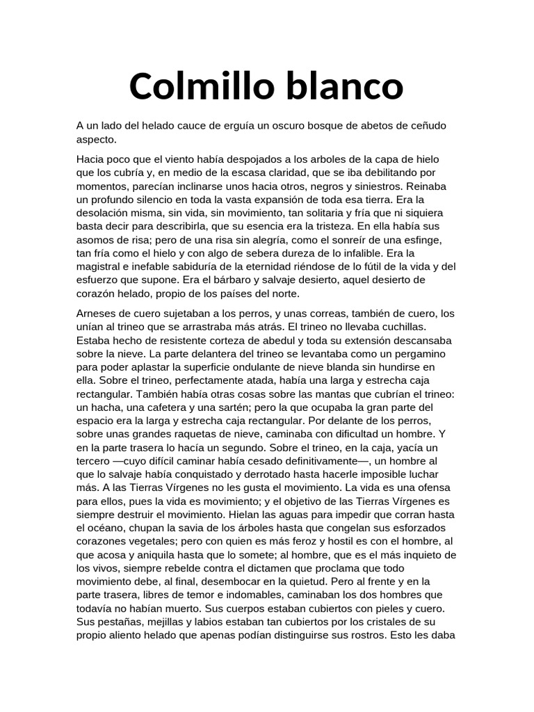 Colmillo Blanco | PDF