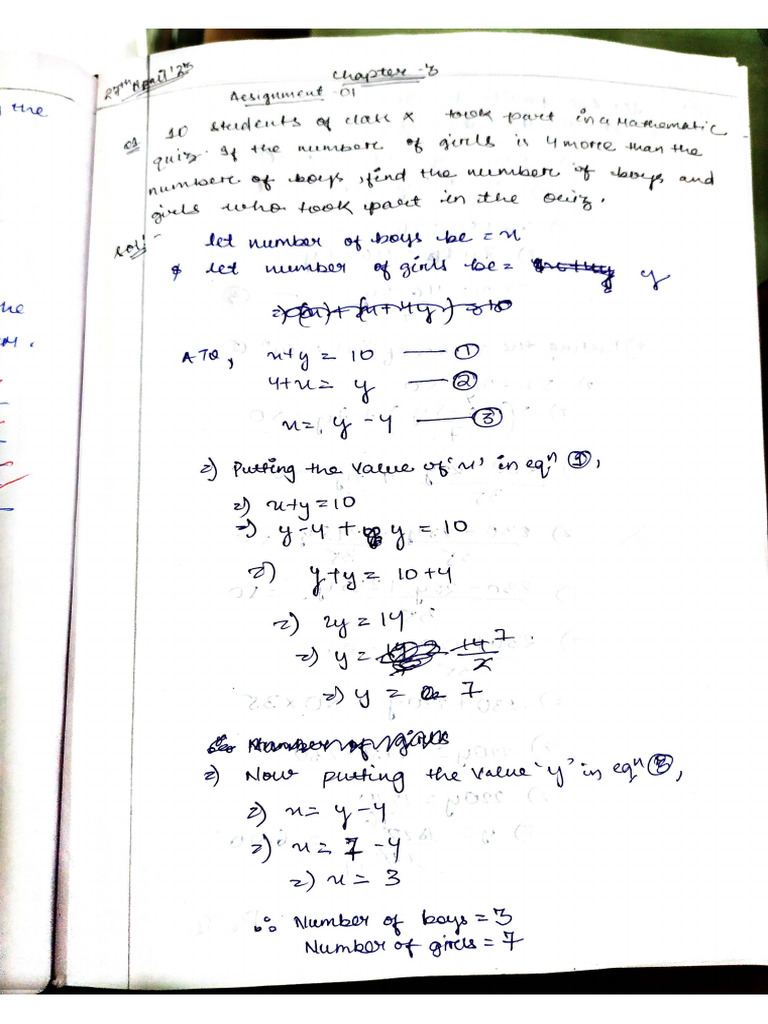 Maths Assignment - 1 | PDF