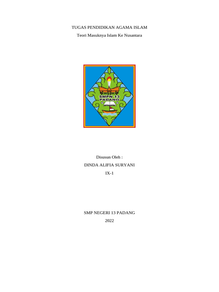 Tugas Pendidikan Agama Islam Dinda | PDF | Sejarah
