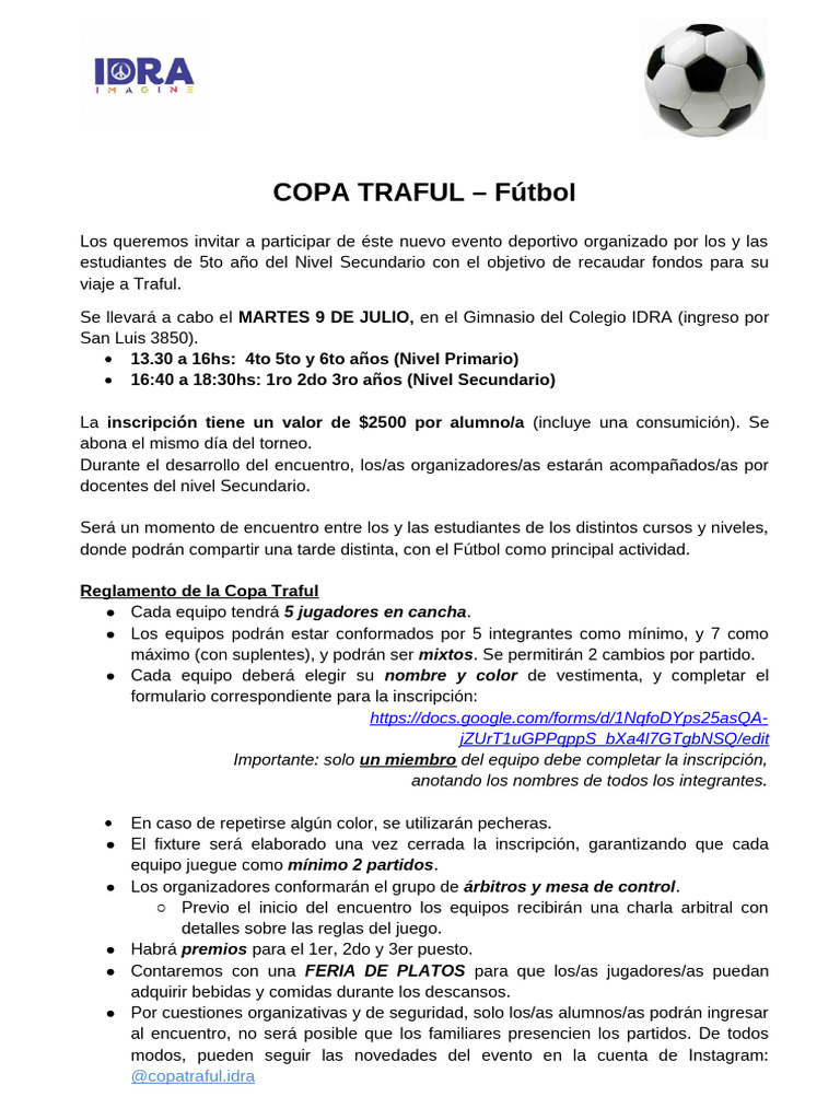 Nota Copa Futbol | PDF