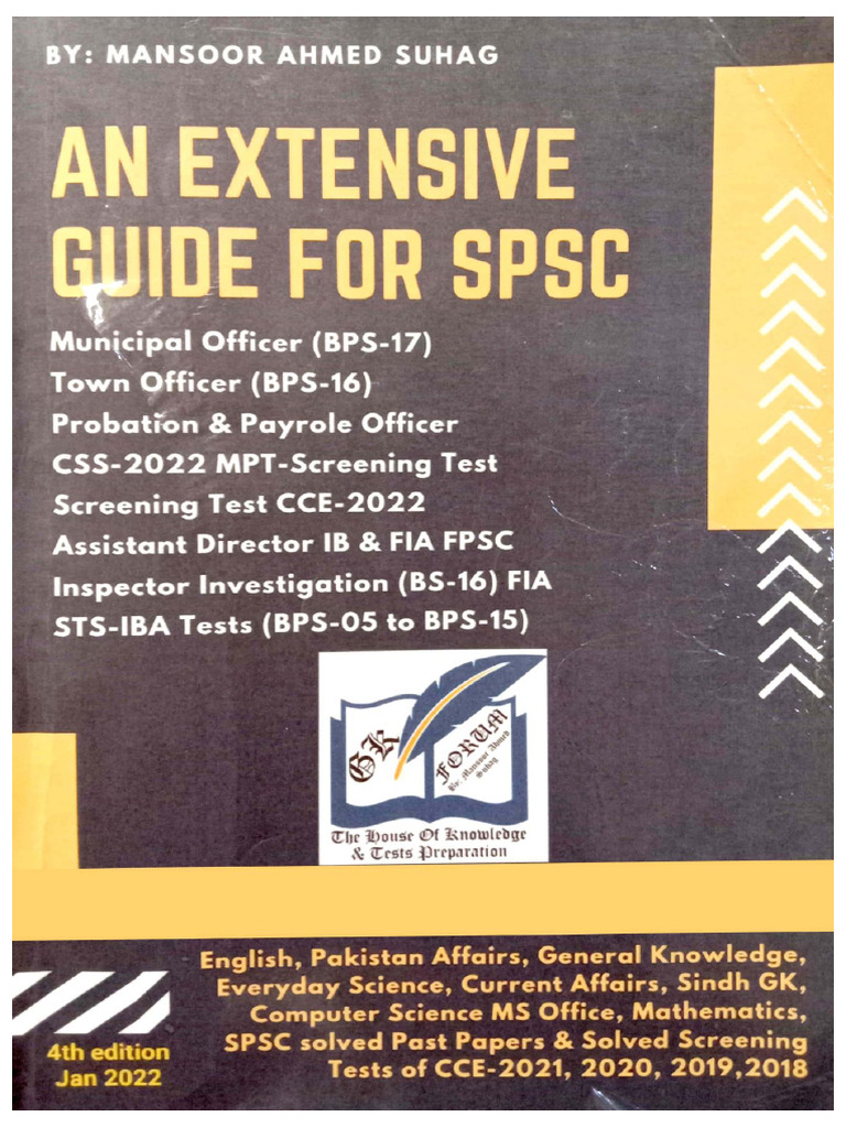 SPSC Extensive Guide | PDF