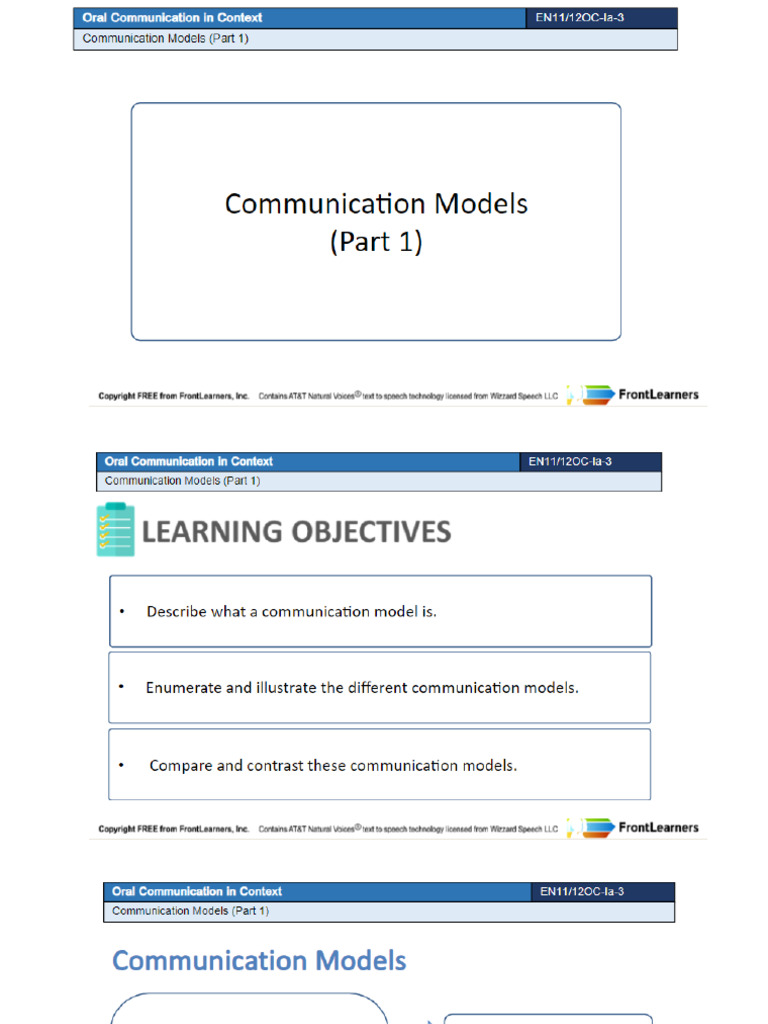 Oral Communication Lesson 3 | PDF