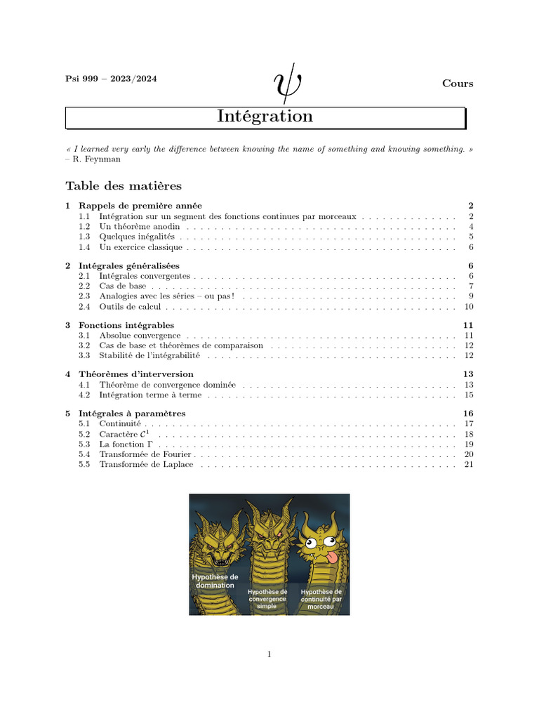 Cours Psi Integration | PDF