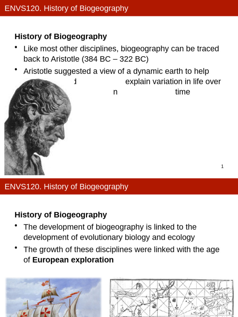 History of Biogeography Overview | PDF | Biogeography | History