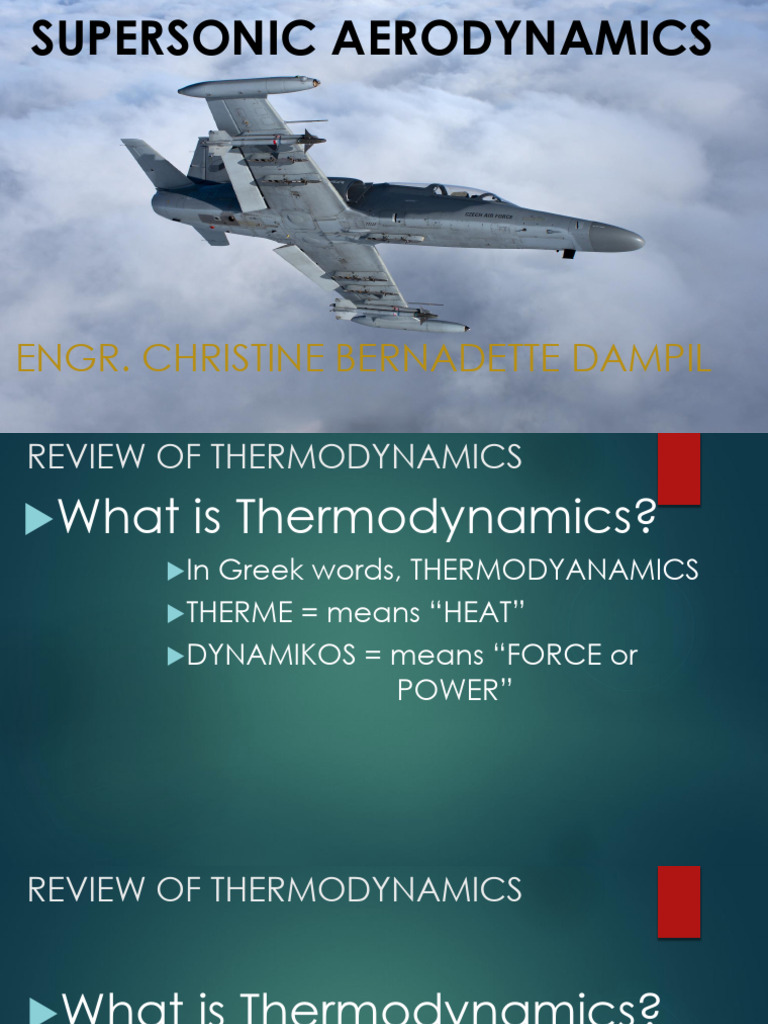 Supersonic Aerodynamics Prelim Module 1 | PDF