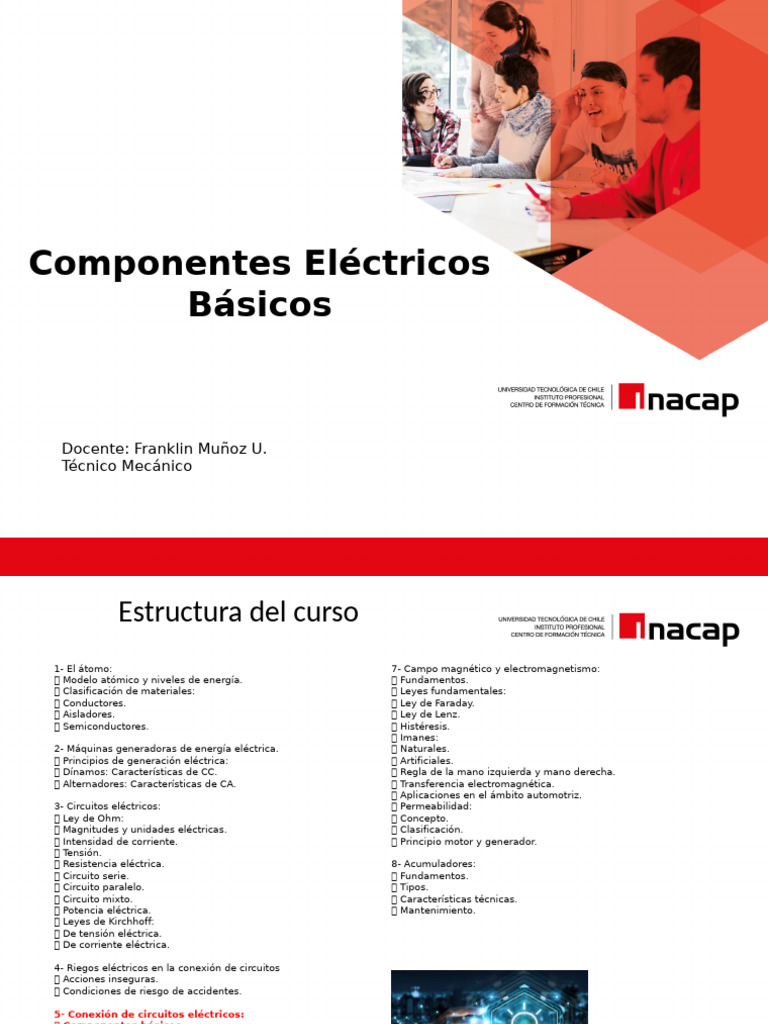 Clase 7 Componentes Eléctricos Básicos | PDF