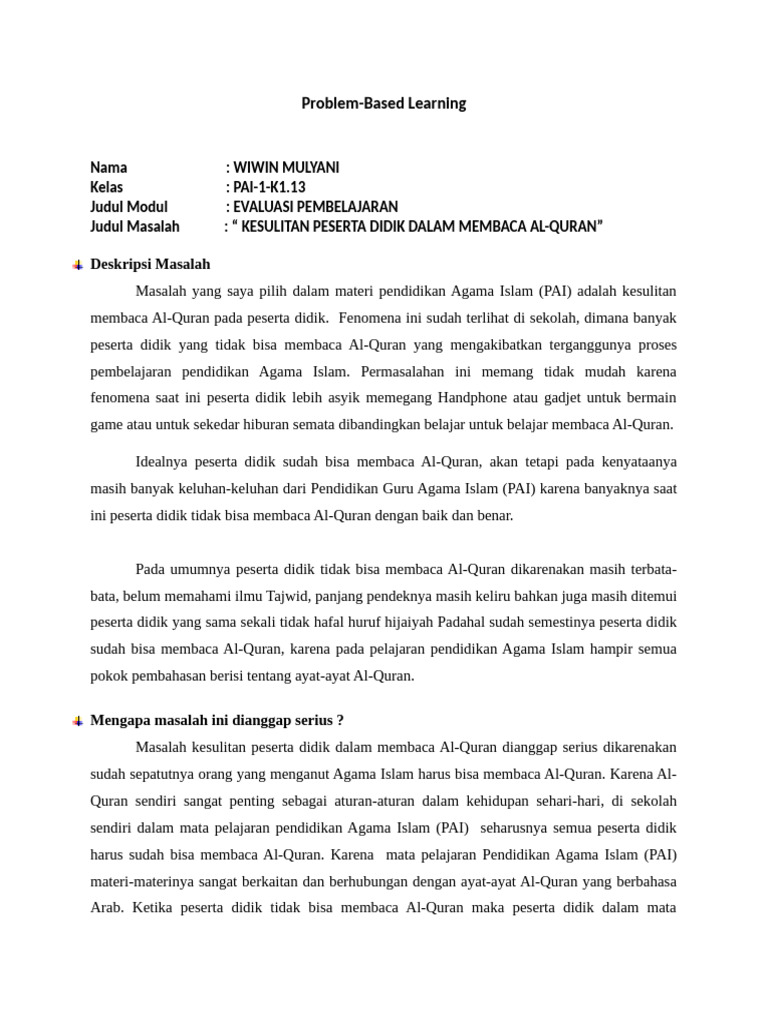 Proposal Wiwin | PDF