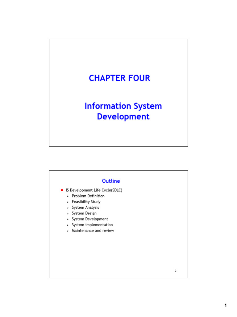 Chapter-4 IS Development | PDF