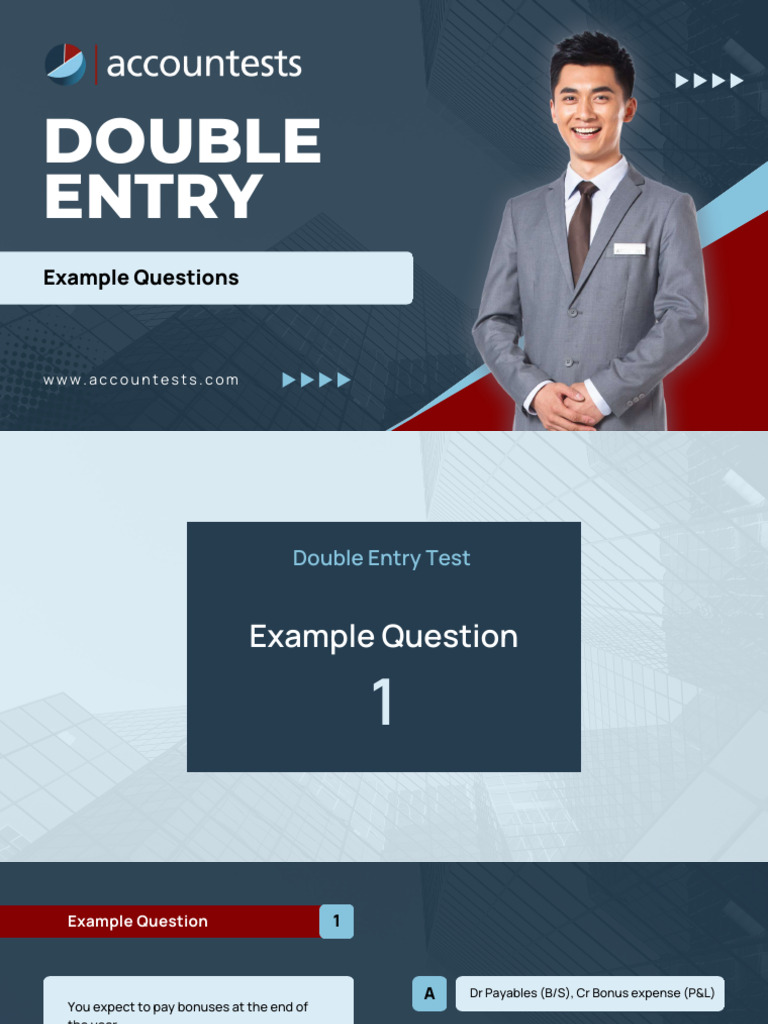 Example Questions - Double Entry Compressed | PDF