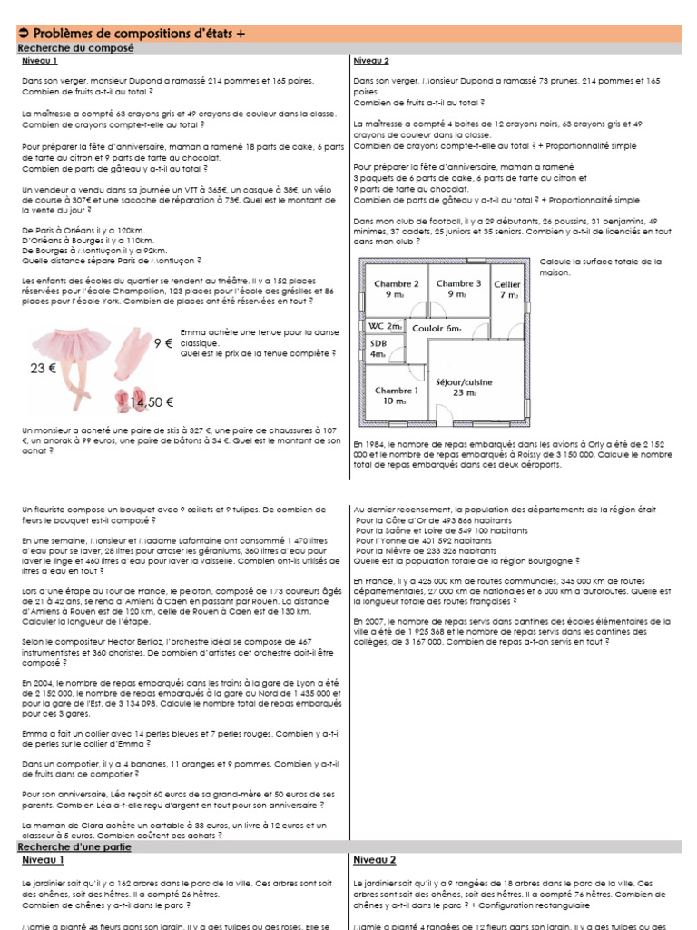 Banque de Problème Par Niveau Et Par Catégorie | PDF