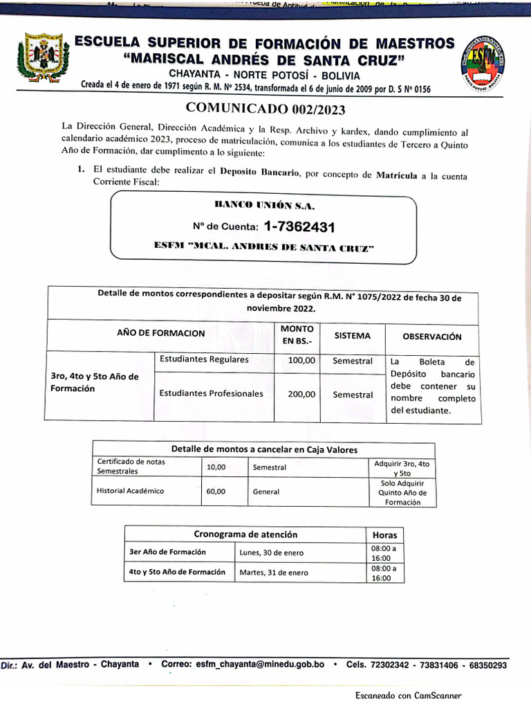 002 Comunicado | PDF