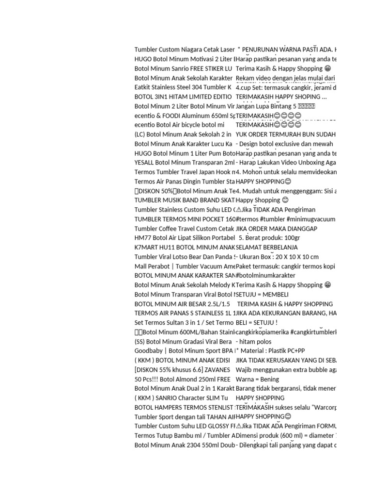 Up - 5583 - Botol Minum Dan Acc Jabar QH 4 | PDF