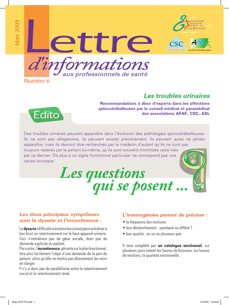 NL6 - Les Troubles Urinaires | PDF
