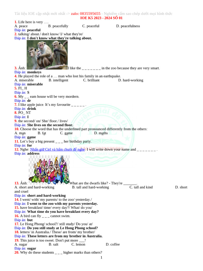 Key 50 de Ioe K5 2023 - 2024 | PDF