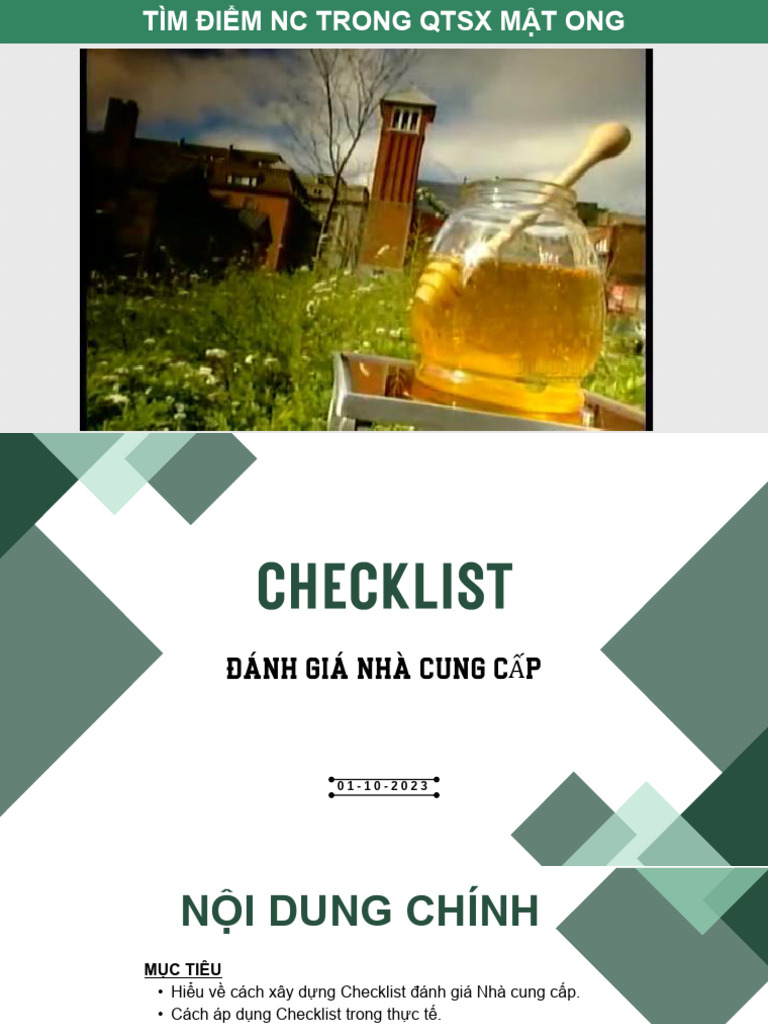 3 - Checklist 01-10-2023 | PDF