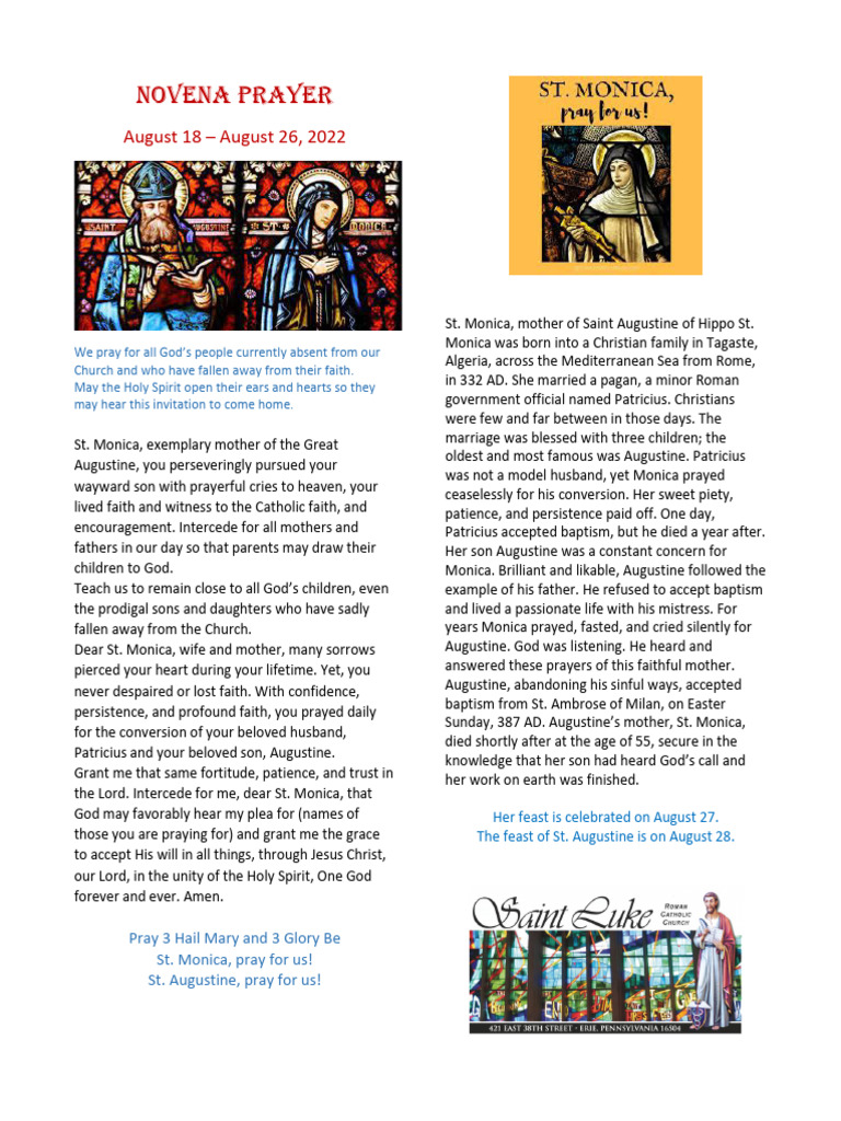 Novena Prayer | PDF