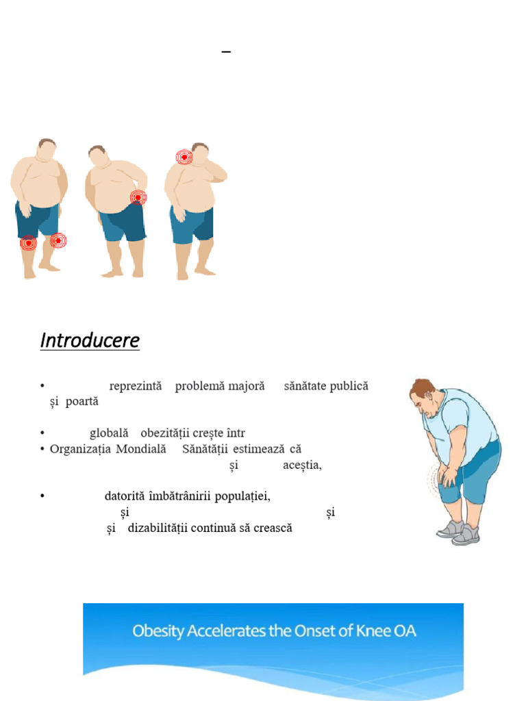 Curs 13 Patologie Osteoarticulara Managementul Obezitatii Modul II | PDF