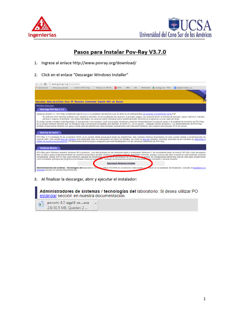 Pasos para Instalar Pov | PDF