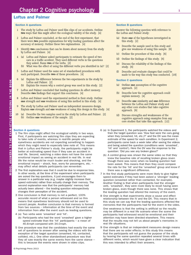 Ch02 Model Answers | PDF