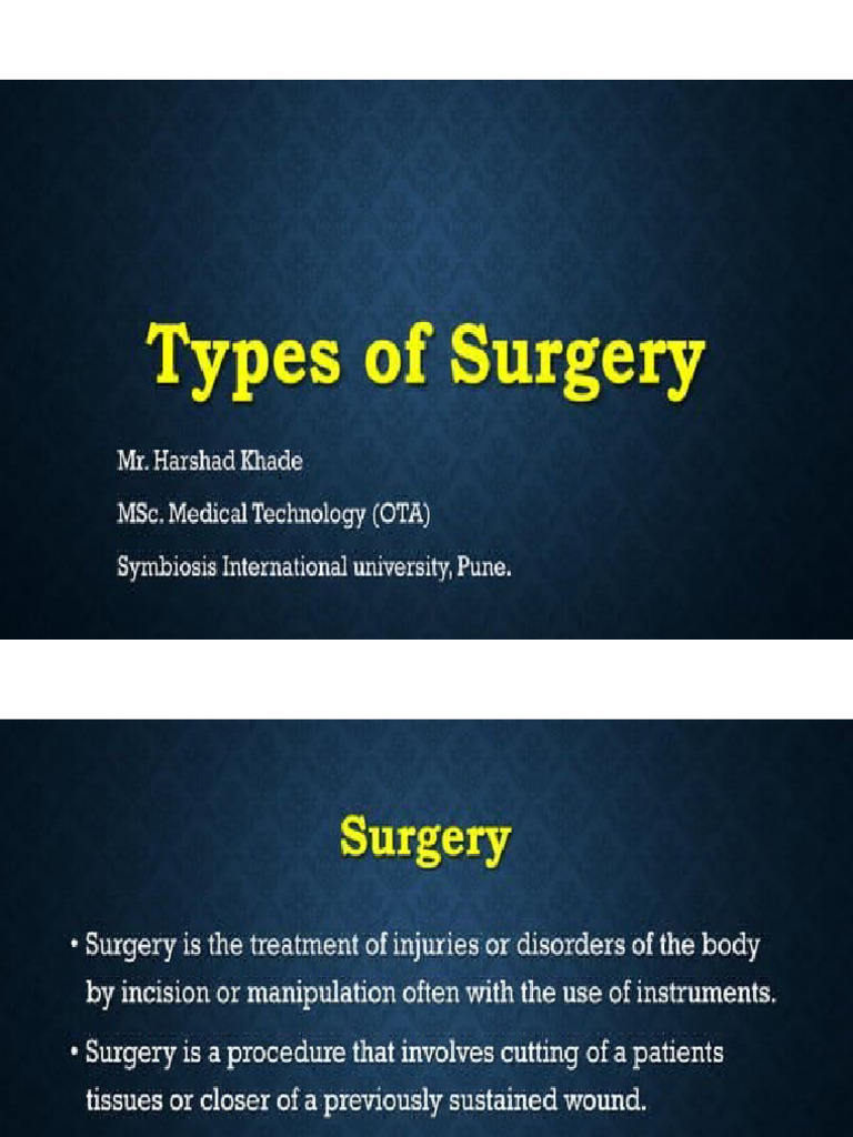 Type of surgery | PDF