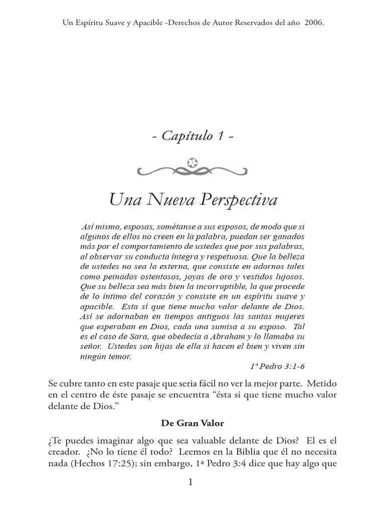 Espíritu Suave y Apacible en la Biblia | PDF | Jesús | Religión y ...