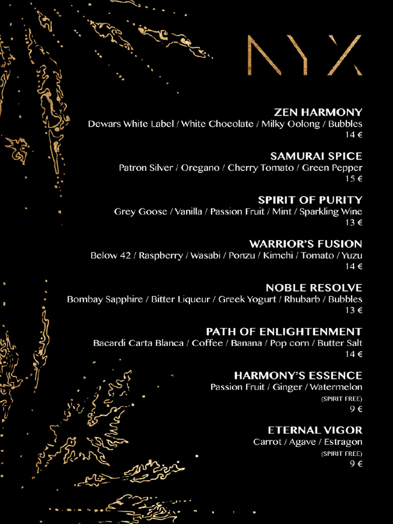 Nyx Signature-List Digital | PDF