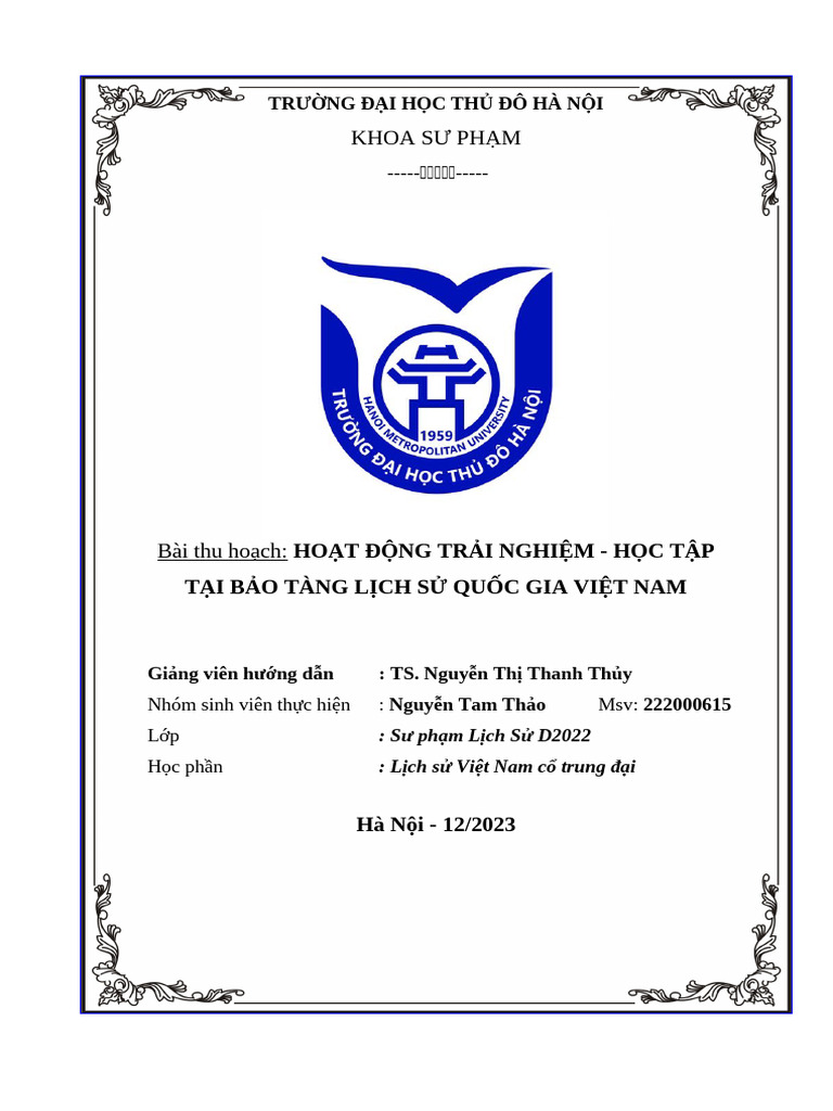 B I-Thu-Ho CH - Docx Filename Utf-8''Bài-thu-ho CH | PDF