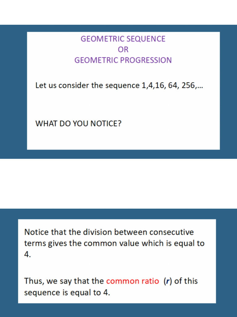 GEOMETRIC-SEQUENCES | PDF