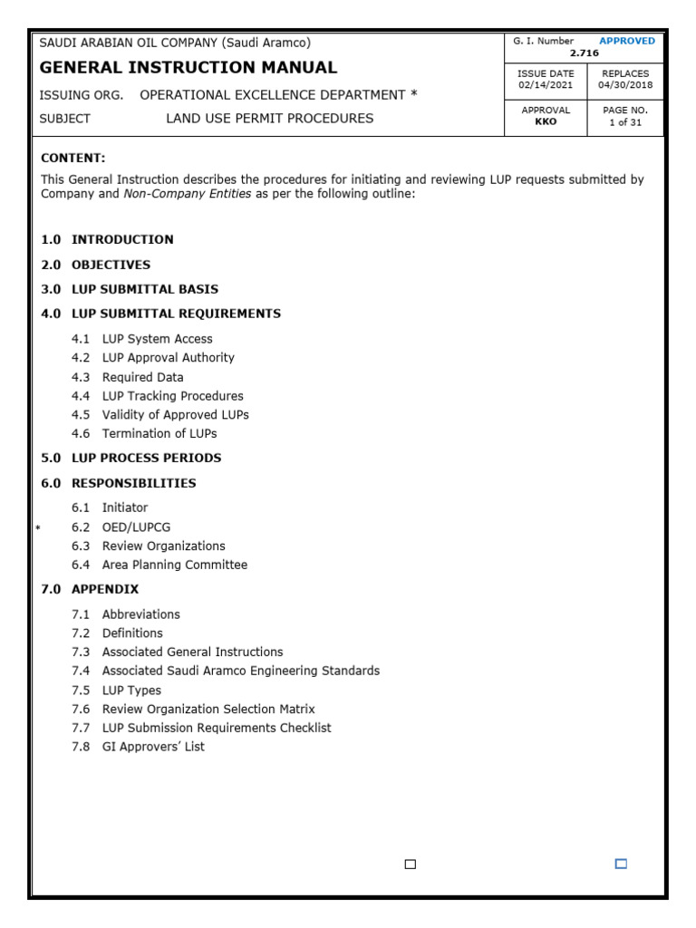 G.I. 0002 - 716 Land Use Permit Procedure | PDF