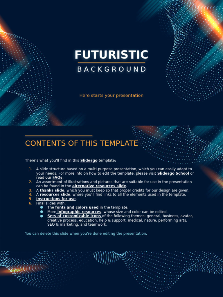 Futuristic Background - by Slidesgo | PDF