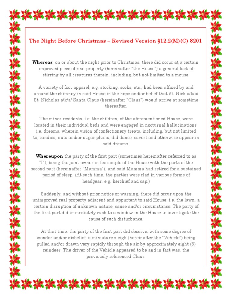 The 12 Days of Christmas | PDF | Santa Claus's Reindeer | Christmas