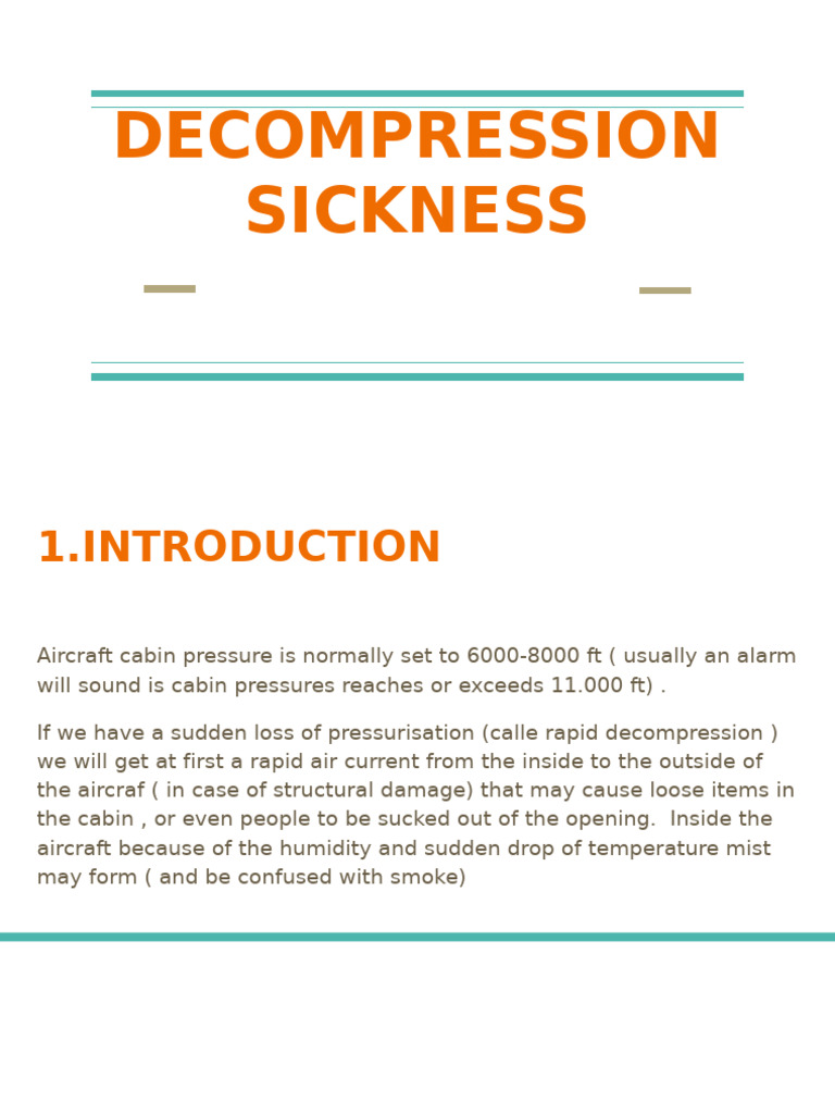 LESSON 5 DECOMPRESSION SICKNESS | PDF