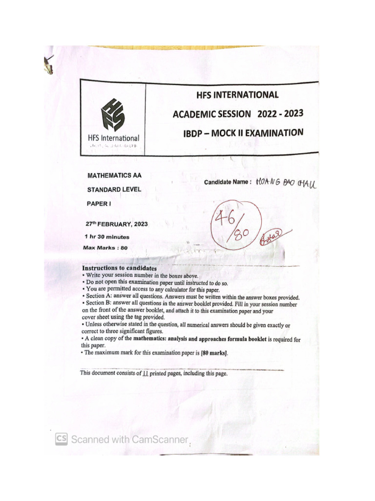 Mock Paper 1 | PDF