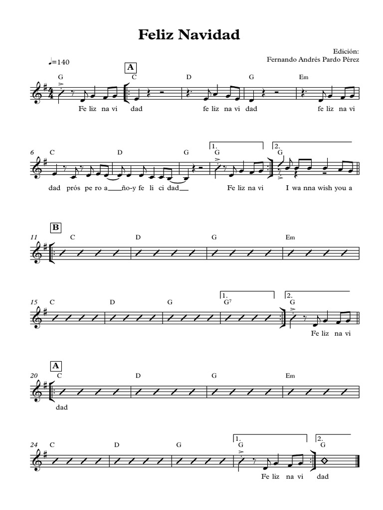 Feliz Navidad v1 | PDF