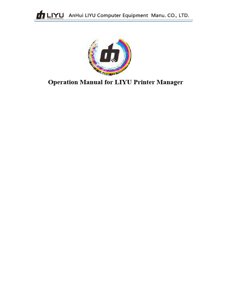 Operation Manual For LIYU Printer Manager RICOH | PDF