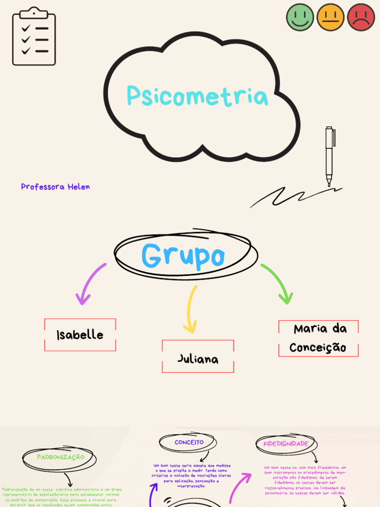 Mapa Mental - Psicometria | PDF